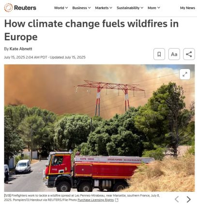 Check Your Facts, Reuters, Mediterranean Wildfires Aren’t Unusual ...